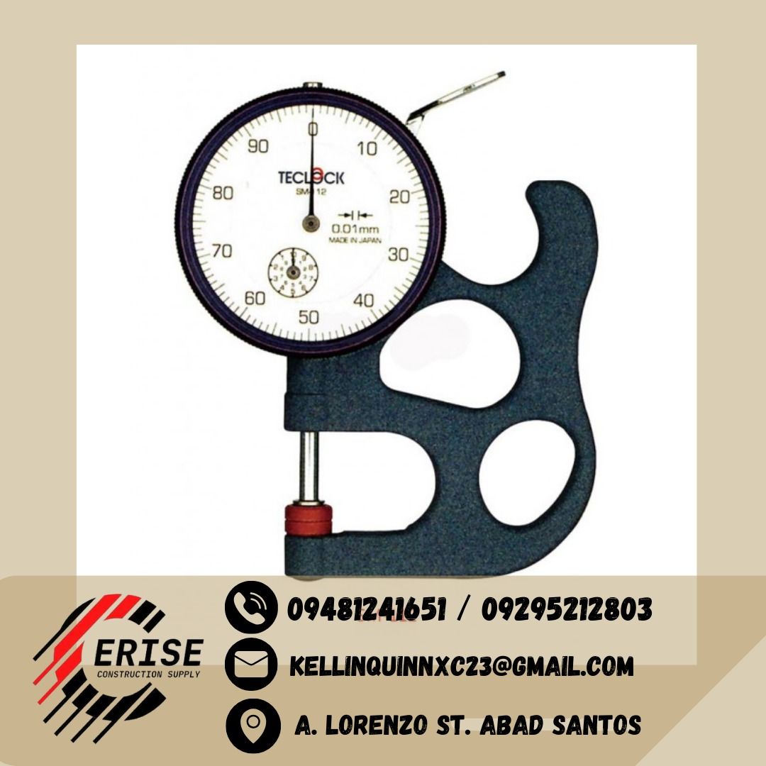 " TECLOCK " DIAL THICKNESS GAUGES, Commercial & Industrial ...