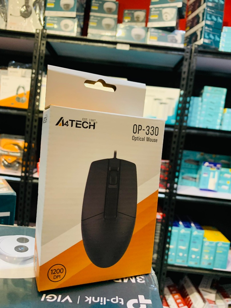 A4Tech OP-330 3D Optical Mouse Wired USB Black, Computers & Tech, Parts ...