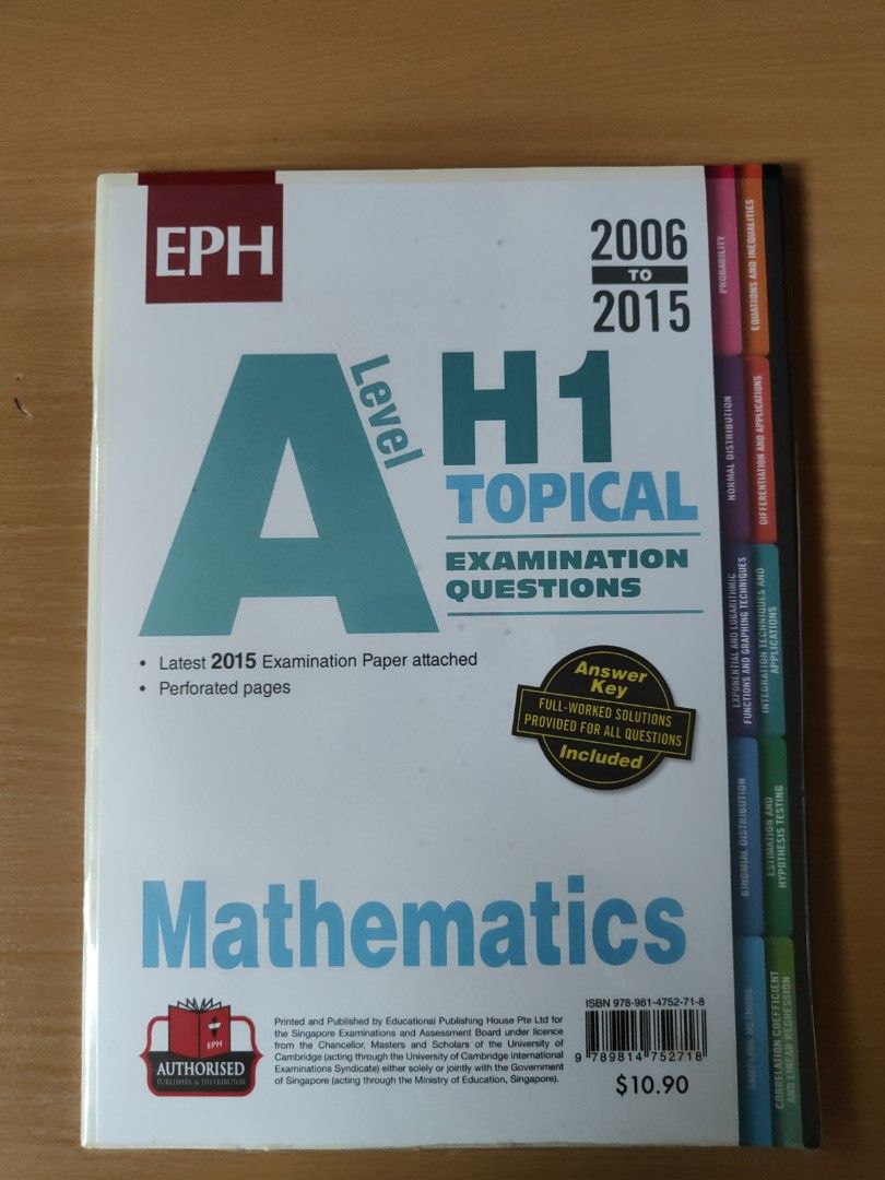 A Level H1 Mathematics Topical Examination Questions, Hobbies & Toys ...