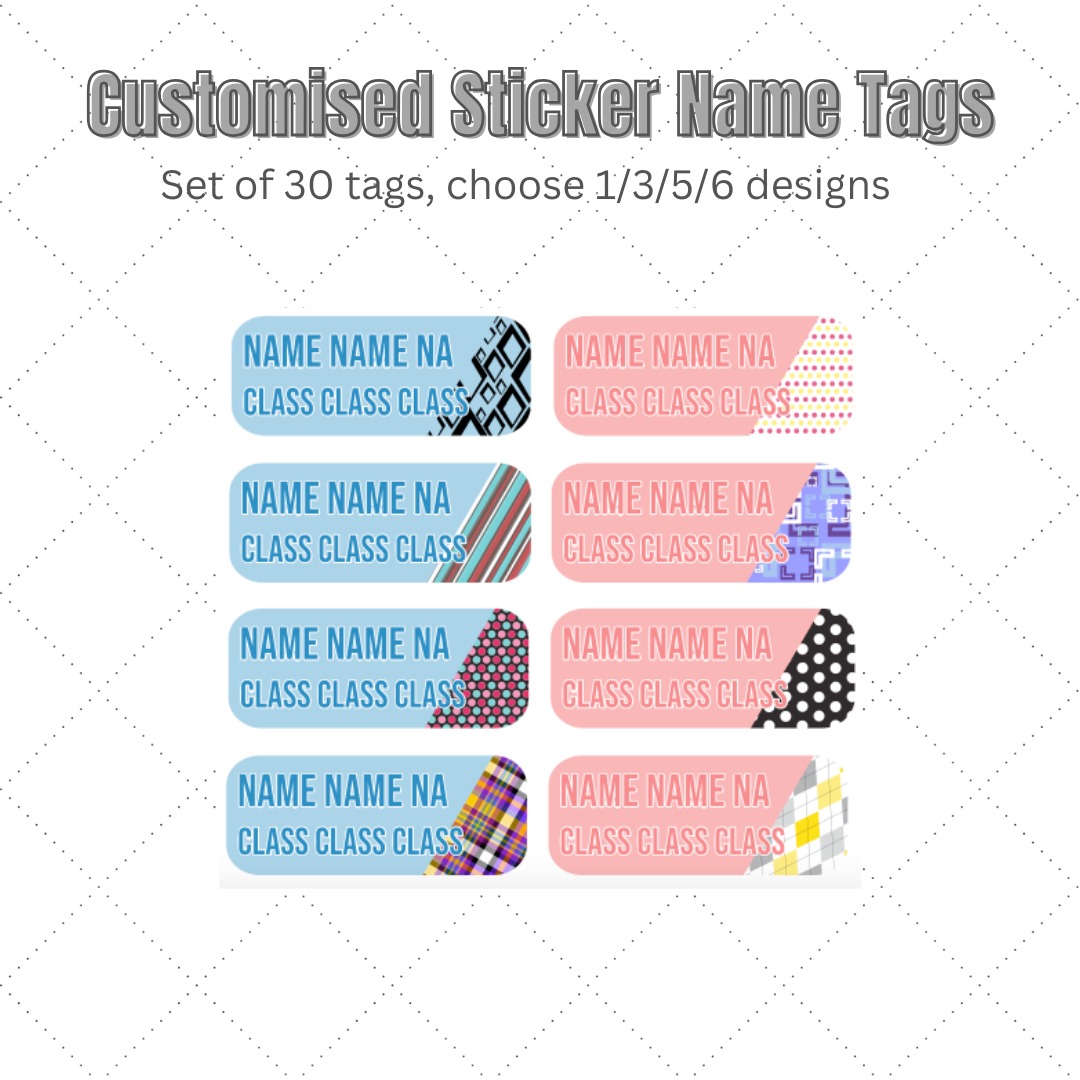 [Abstract] Customised Sticker Name Tags / Labels, Hobbies & Toys ...