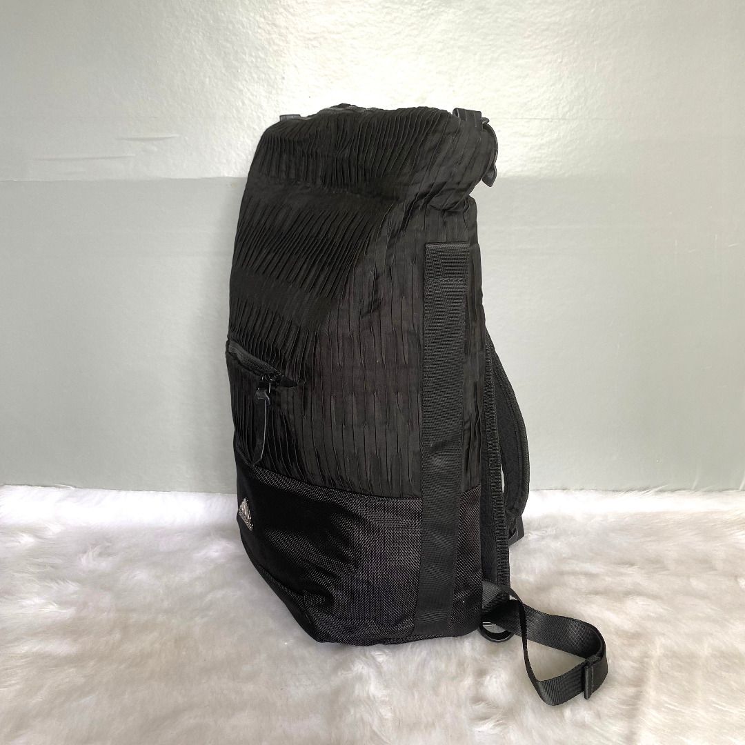 Adidas ZNE Women Black Noir Pleated Backpack, Women's Fashion, Bags & Wallets, Backpacks on ...