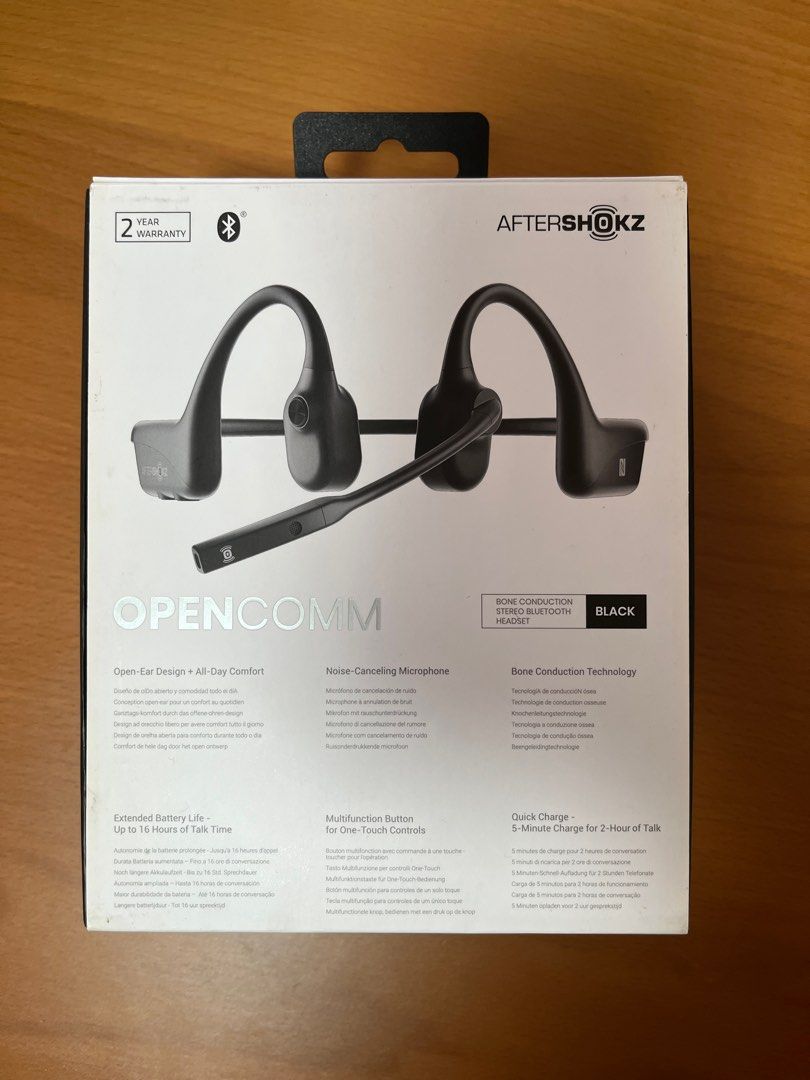 Aftershokz Opencomm, Audio, Headphones & Headsets on Carousell