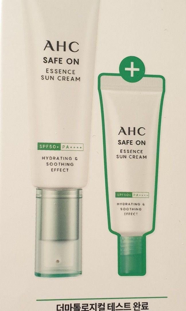AHC Safe On Essence Sun Cream 50+20ml, Beauty & Personal Care, Face, Face Care on Carousell