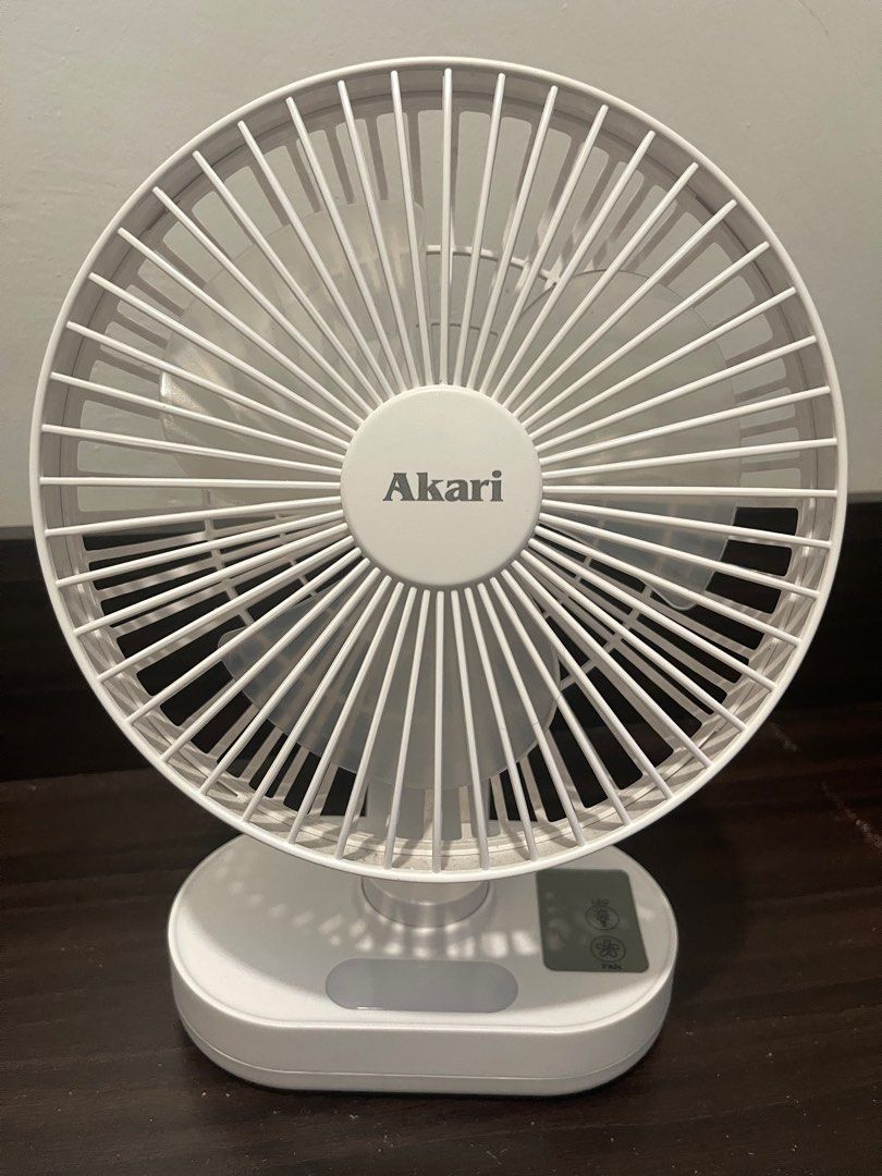 Akari Rechargable Portable Fan, Furniture & Home Living, Lighting ...