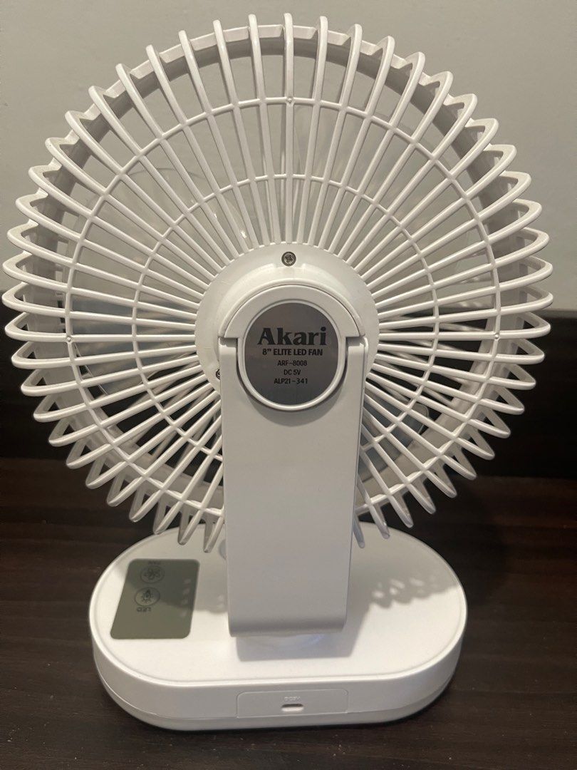Akari Rechargable Portable Fan, Furniture & Home Living, Lighting ...