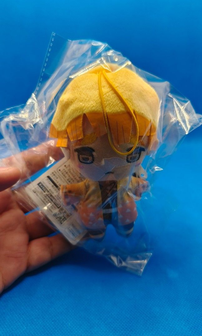 Aniplex kimetsu no yaiba demon slayer zenitsu plush toys, Hobbies ...