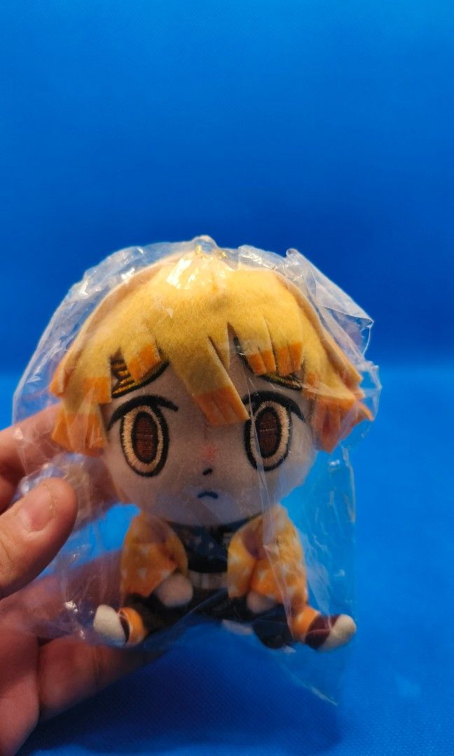 Aniplex kimetsu no yaiba demon slayer zenitsu plush toys, Hobbies ...