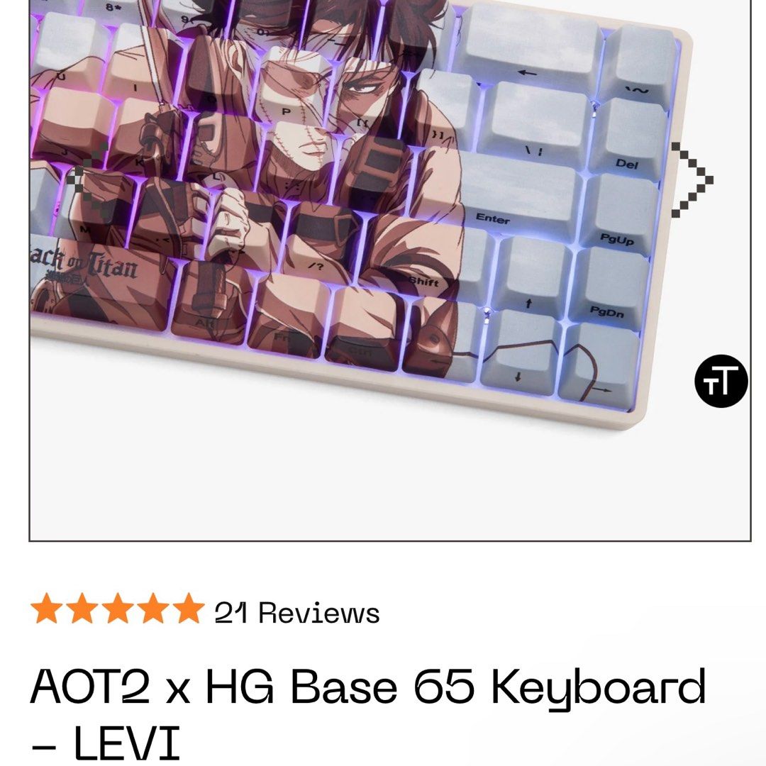 AOT2 x HG Base 65 Keyboard - LEVI, Computers & Tech, Parts ...