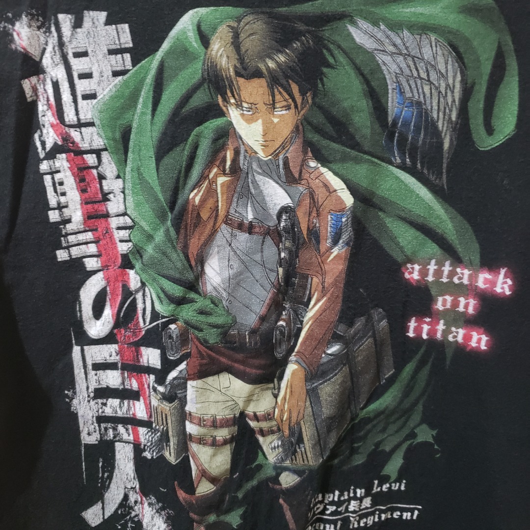 AOT Solo Levi Season 3 Anime Shirt, Men's Fashion, Tops & Sets, Tshirts ...