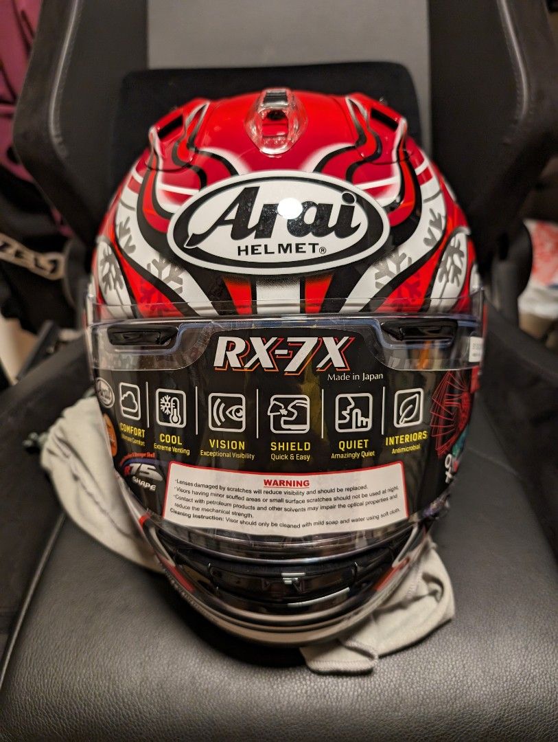 Arai Rx7x rx-7x rx7 haga GP made in Japan full face helmet, Motorcycles ...