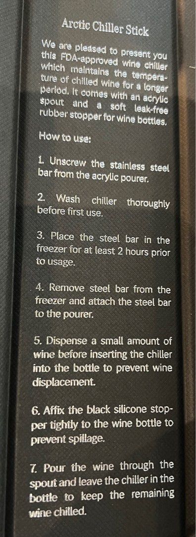 Arctic Chiller Stick, Luxury, Accessories on Carousell