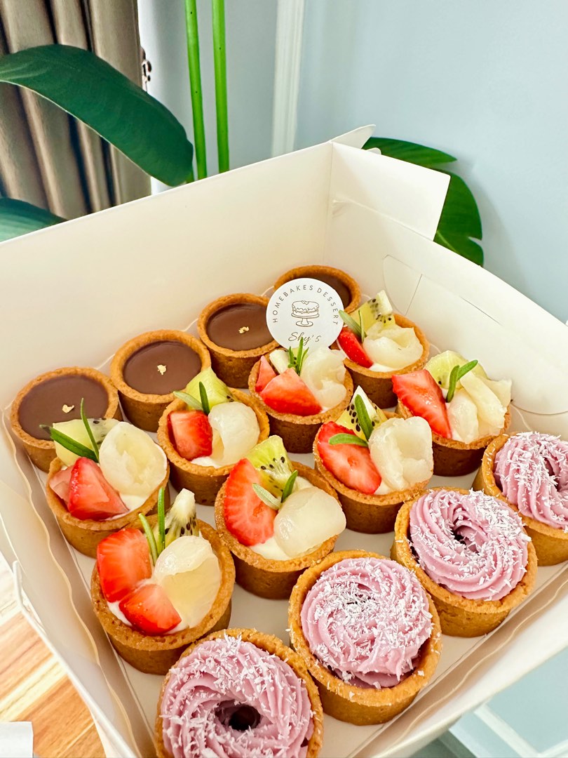 Assorted mini French tarts , Food & Drinks, Homemade Bakes on Carousell