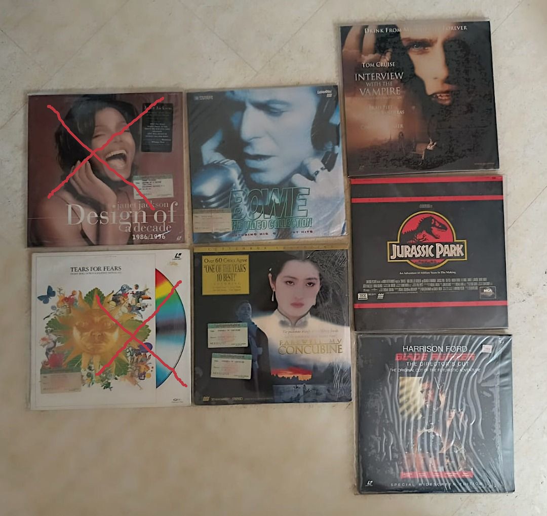 Assorted music video and movie Laserdisc LD for grabs - Tear For Fears ...