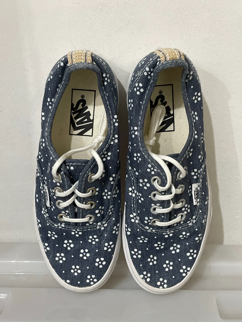 Authentic Vans Webbing Batik Safari - Navy, Women's Fashion, Footwear ...