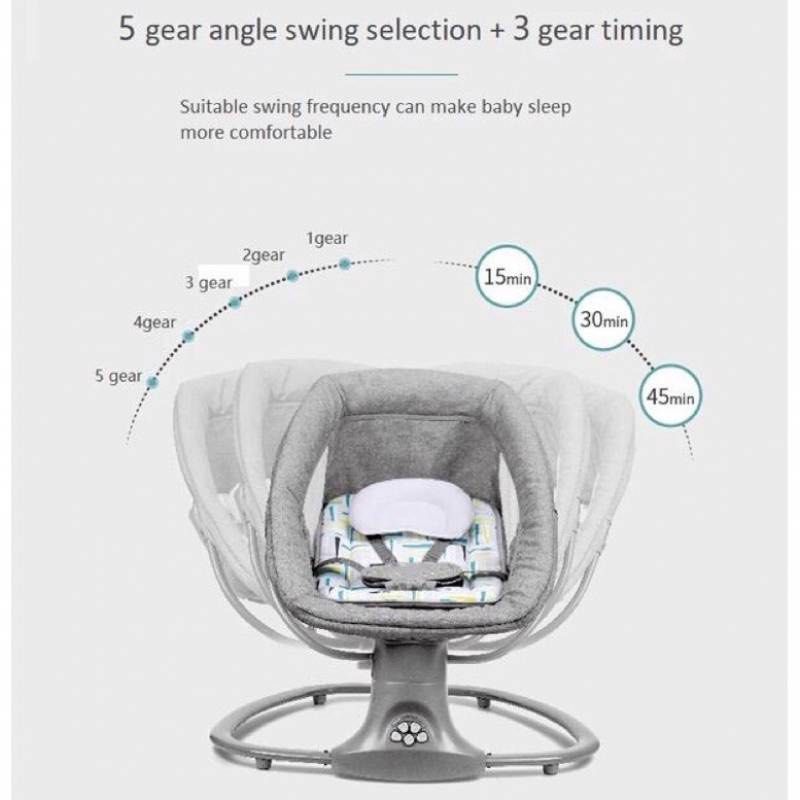 Baby 3 in 1 auto electric swing with timer, music & bluetooth function ...