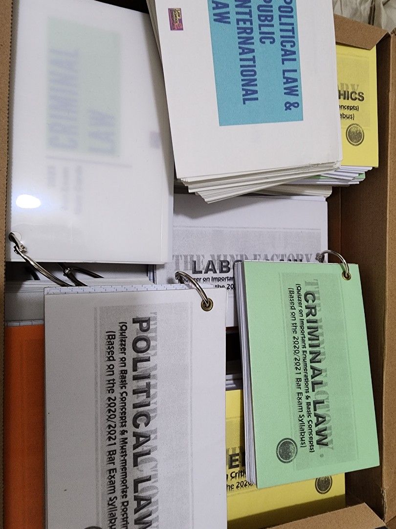 BAR REVIEWER (FLASHCARDS) FOR LAW SCHOOL, Hobbies & Toys, Books & Magazines, Textbooks on Carousell