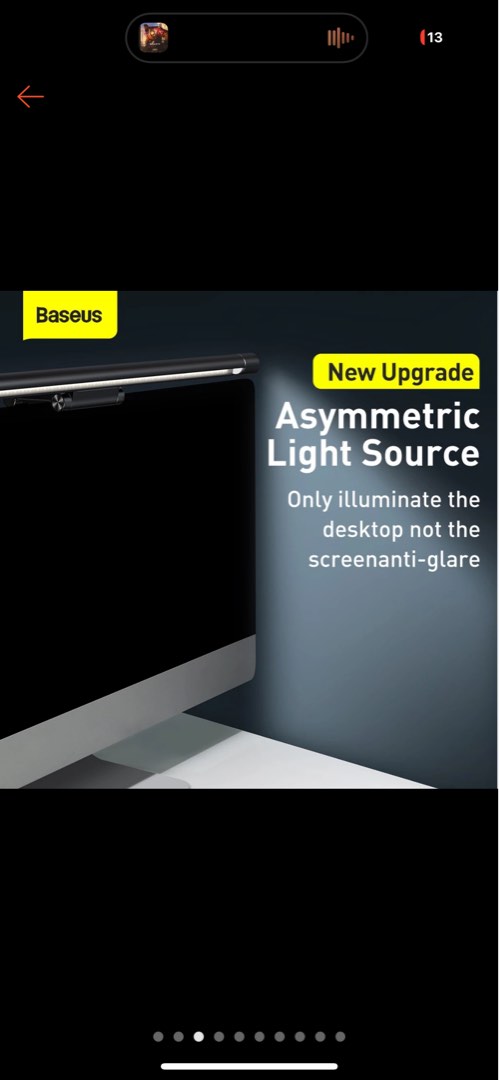 Baseus i-wok Desktop Monitor Light Table Lamp (Pro), Furniture & Home ...