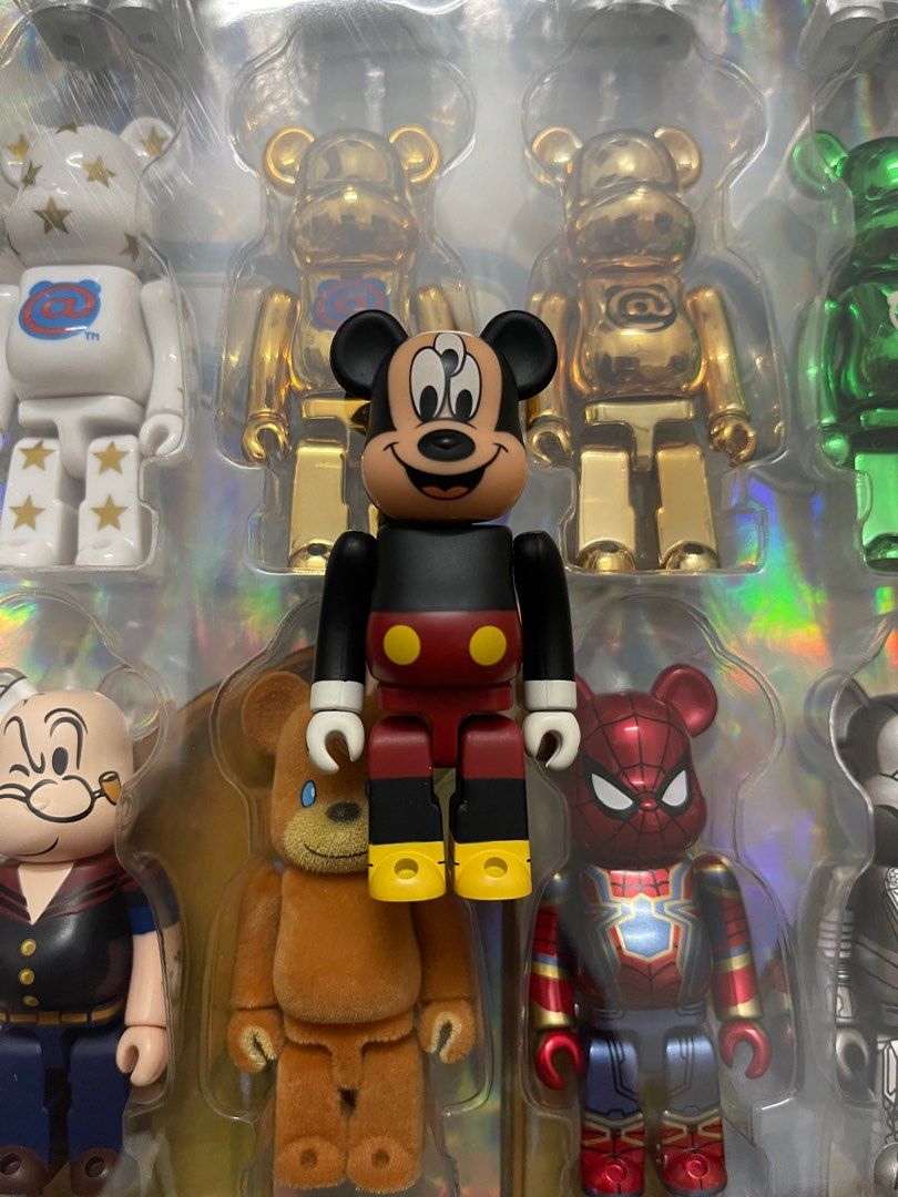 Bearbrick CLOT x Disney x Medicom Toy 3-Eyed Mickey 100%, Hobbies ...