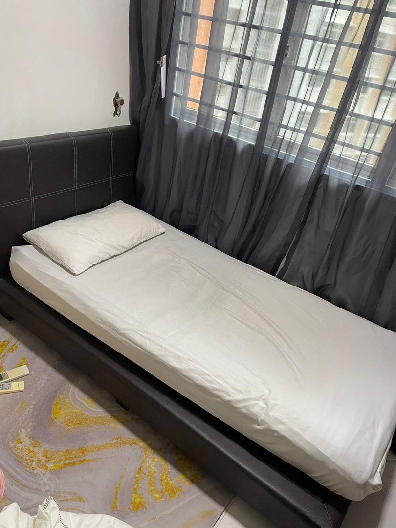 Bedframe Single (not including mattress), Furniture & Home Living ...
