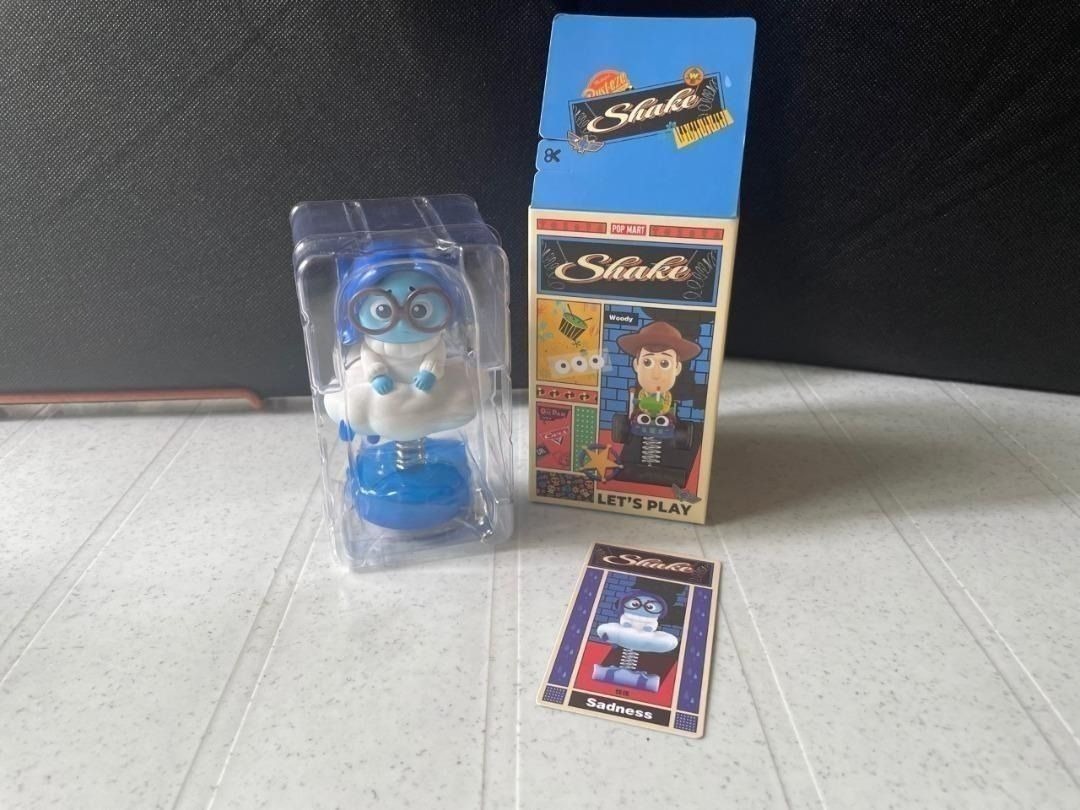 BN popmart pop mart disney pixar shake cpcm sadness figurine inside out ...