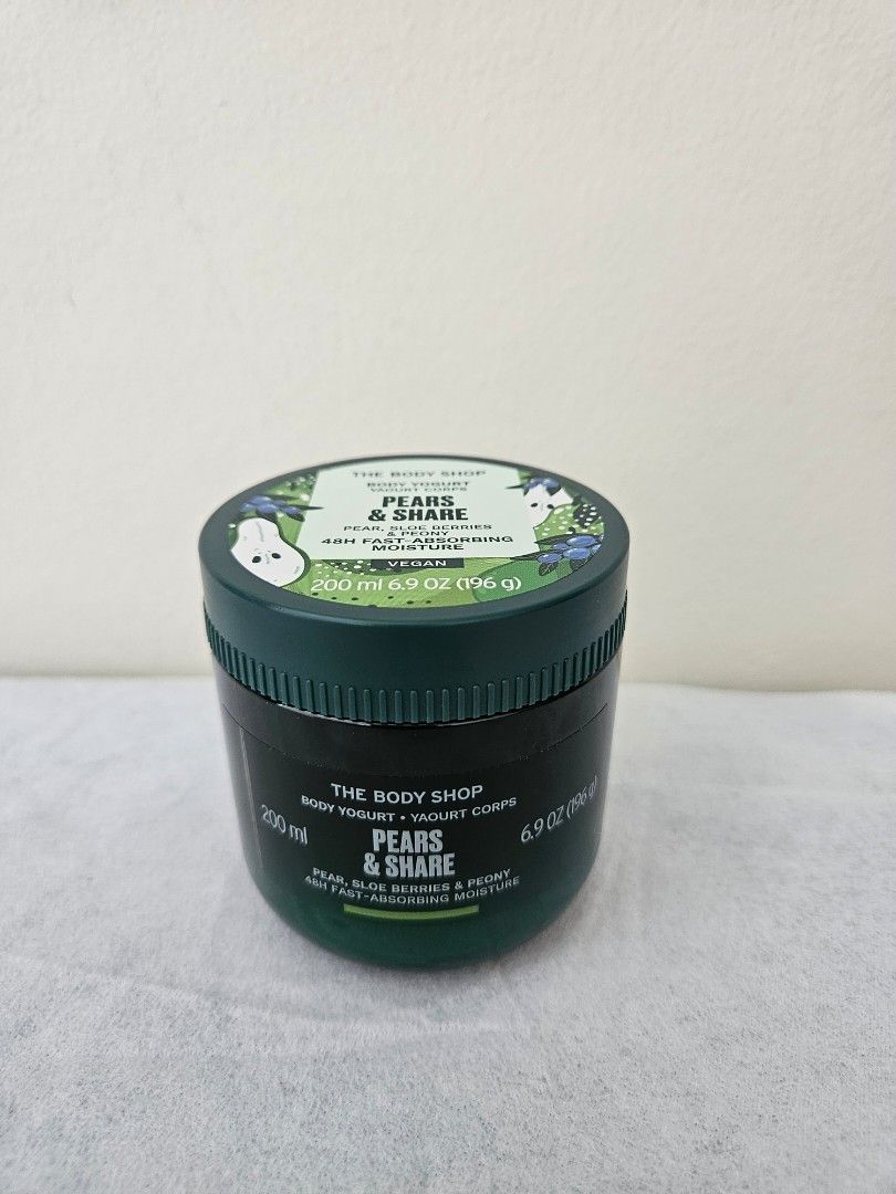 BodyShop Pears & Share Body Yogurt Mosituriser 196g, Beauty & Personal ...