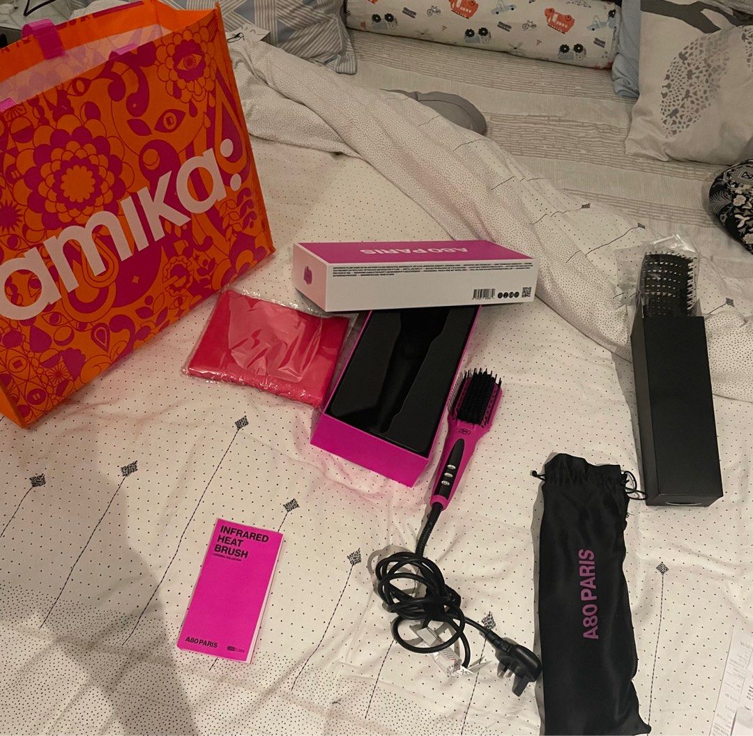 Brand new Amika hair brush full set!, Beauty & Personal Care, Hair on ...