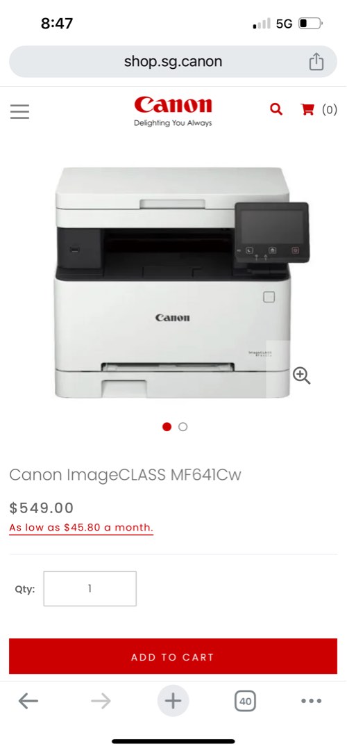 Brand New Canon imageCLASS MF641cw, Computers & Tech, Printers ...