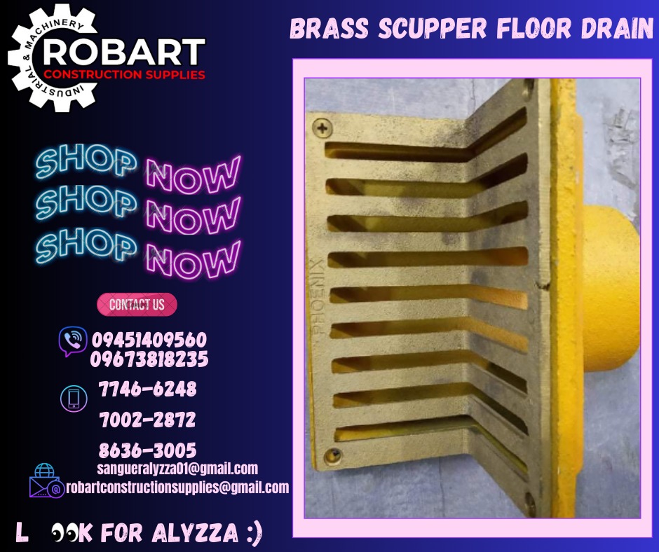 brass scupper floor drain, Commercial & Industrial, Construction Tools ...