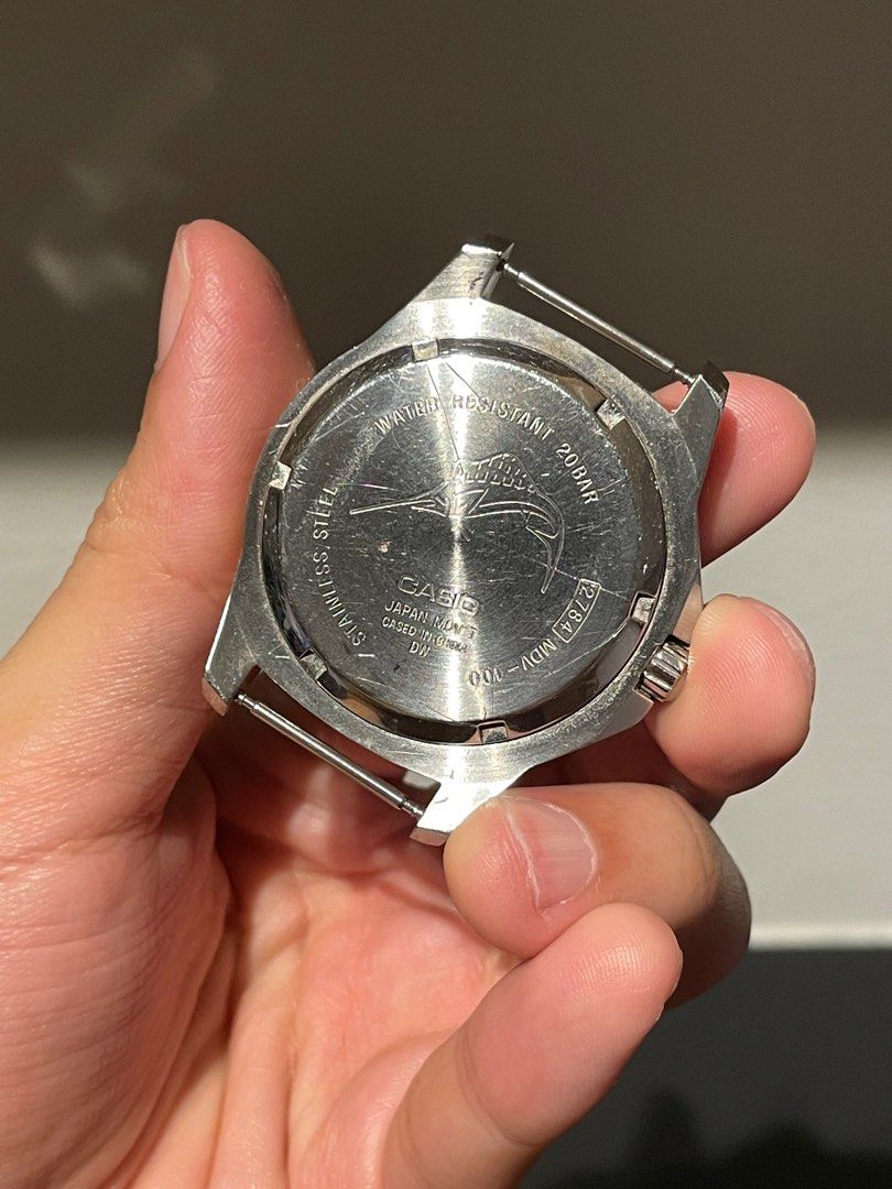 Casio MDV-100 marlin yellow dial, Men's Fashion, Watches & Accessories ...