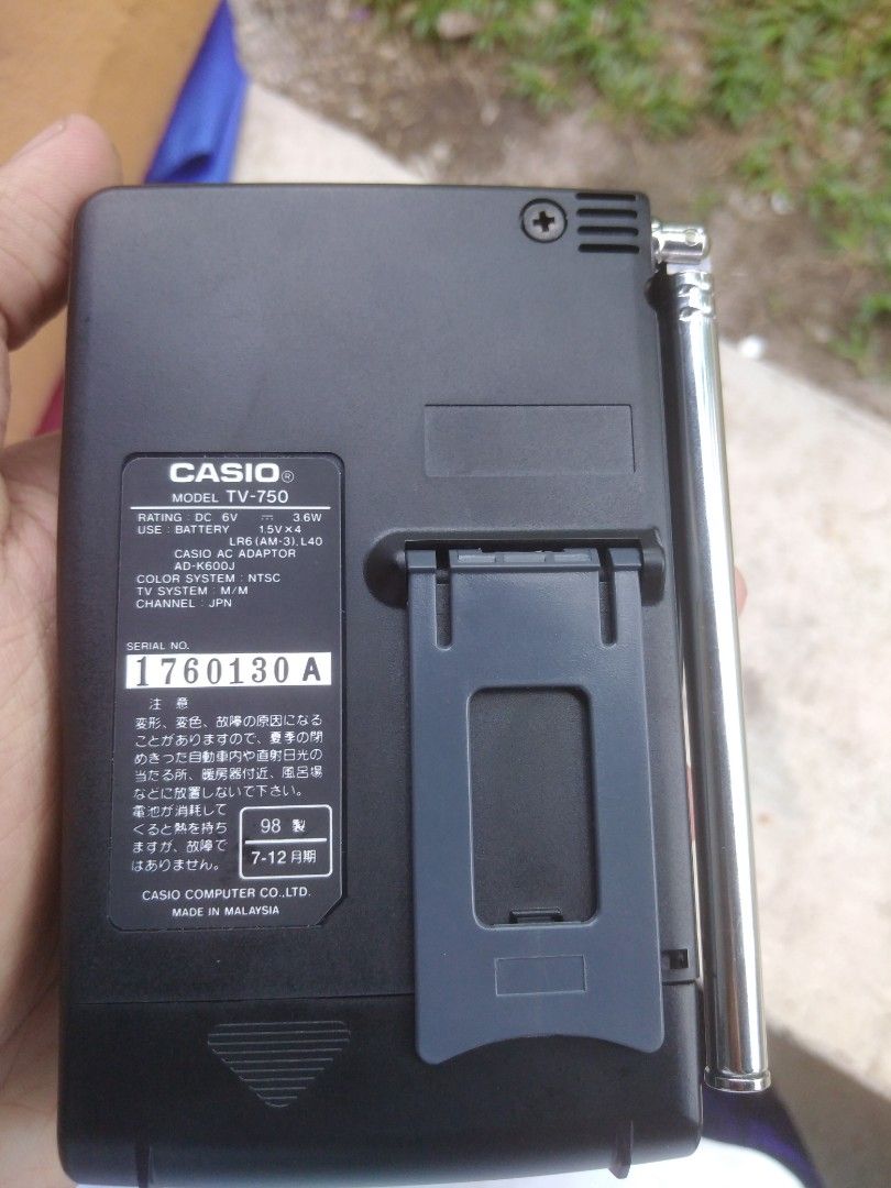 Casio portable tv TV-750, TV & Home Appliances, TV & Entertainment, TV ...