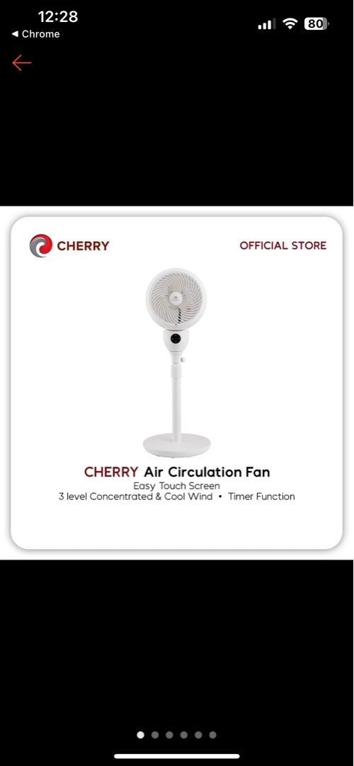 Cherry Air Circulation Fan, Furniture & Home Living, Lighting & Fans, Fans on Carousell