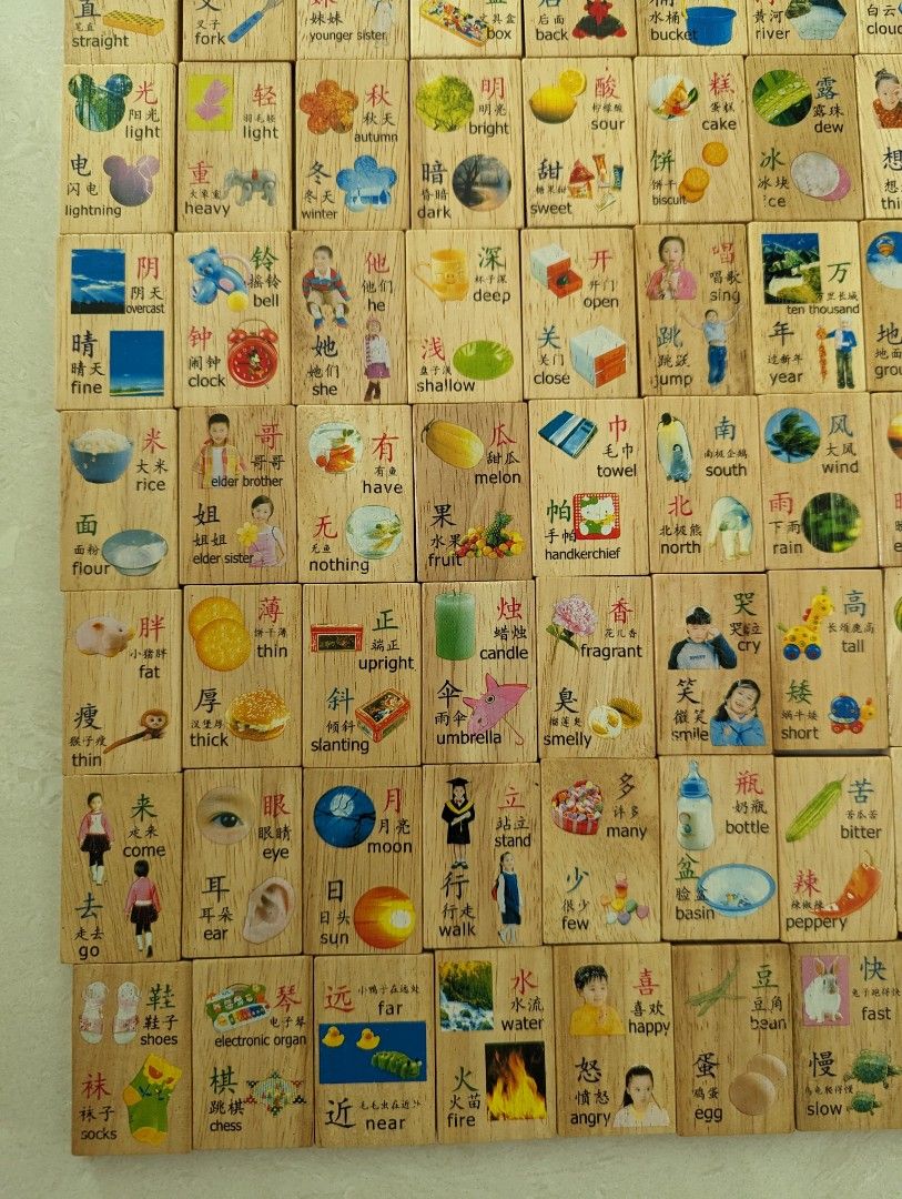Chinese word learning blocks, Hobbies & Toys, Toys & Games on Carousell