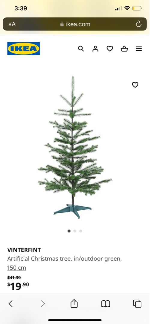 Christmas Tree IKEA, Furniture & Home Living, Home Decor, Artificial ...