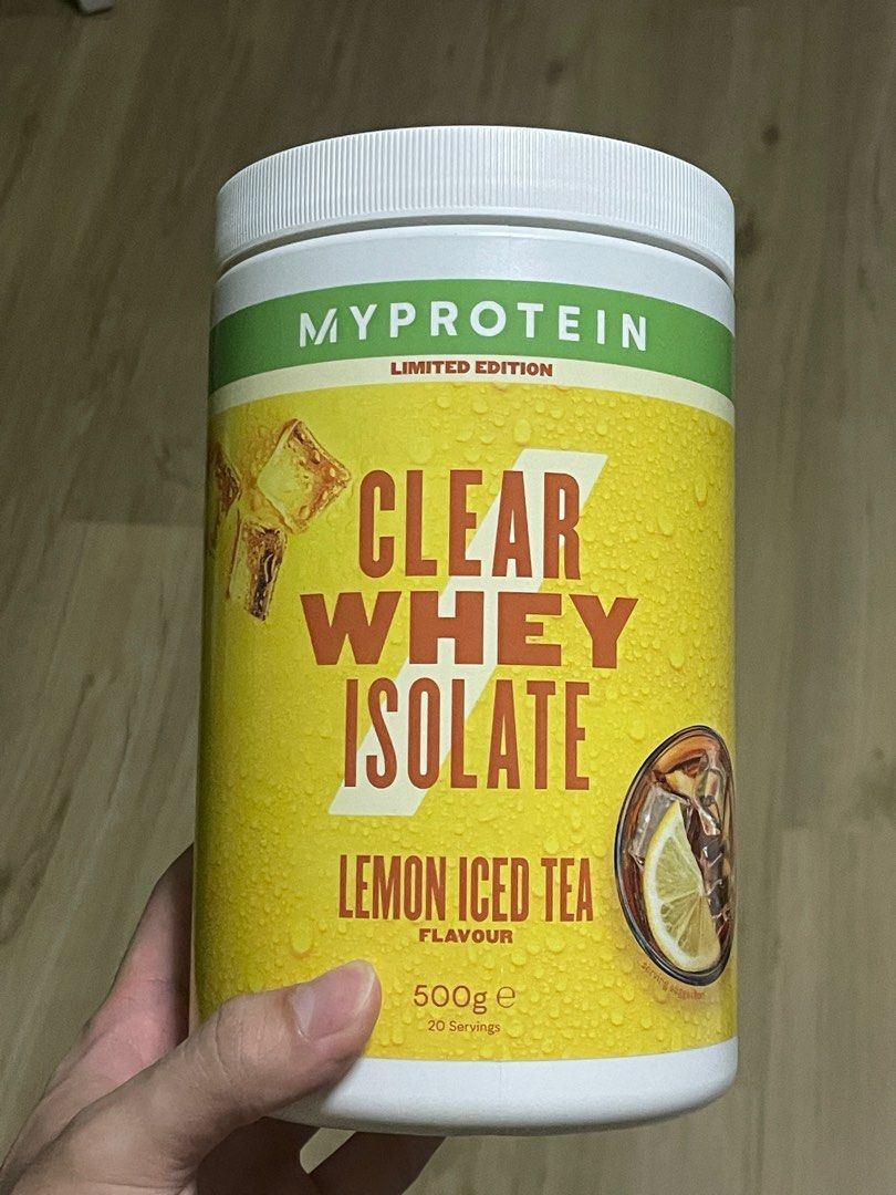 Clear Whey Isolate Iced Lemon Tea (20 servings), Health & Nutrition ...