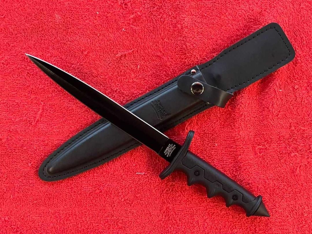 Combat Commander V42 Stiletto Dagger And Sheath, Sports Equipment ...