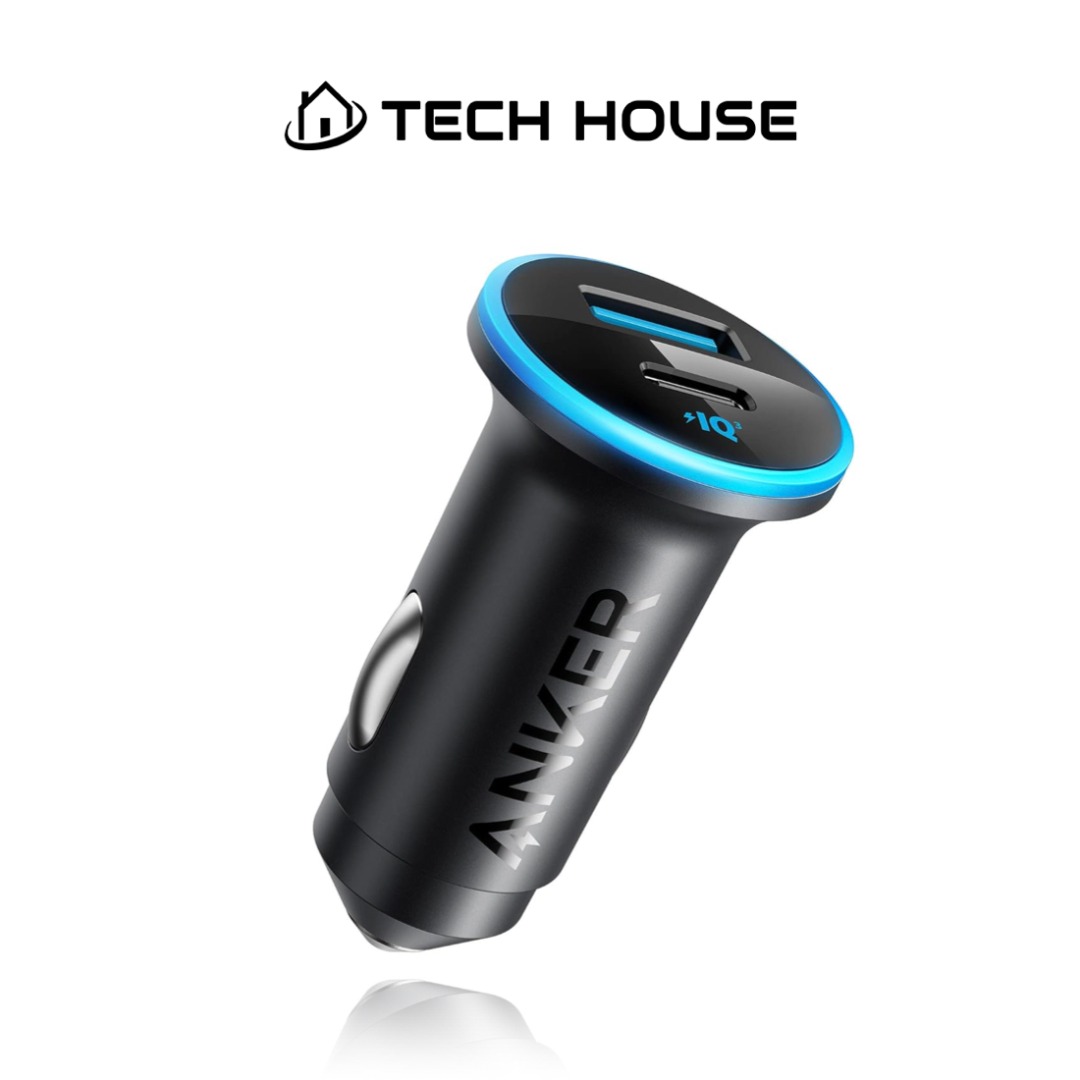 Anker PowerDrive 323 USB-C Car Charger Adapter 52.5W USB Charger Car ...