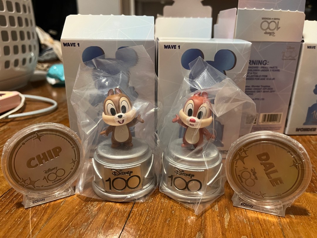 CPCM Disney 100 Chip & Dale trophy set, Hobbies & Toys, Toys & Games on ...