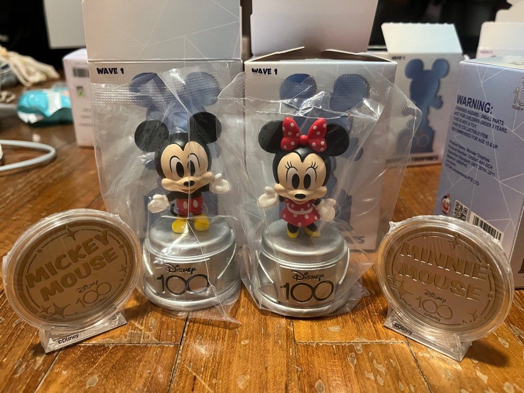 CPCM Disney 100 Mickey and minnie trophy set, Hobbies & Toys, Toys ...