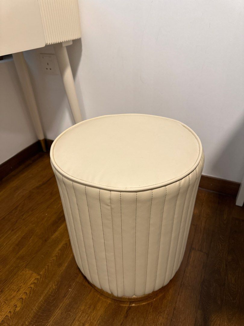 Cream Dressing Table with Stool, Furniture & Home Living, Furniture ...