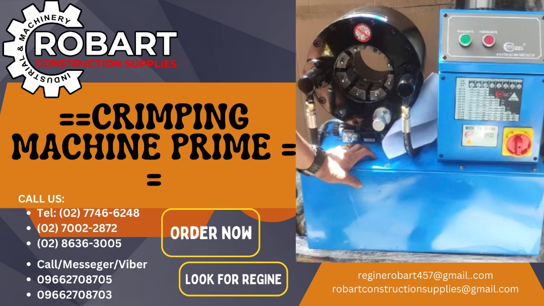 ==CRIMPING MACHINE PRIME = =, Commercial & Industrial, Construction ...