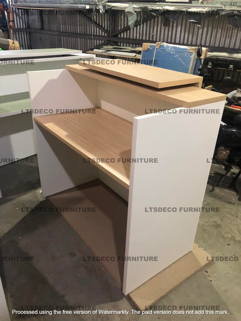CUSTOMIZE RECEPTION TABLE WITH COUNTER TOP l OFFICE FURNITURE ...