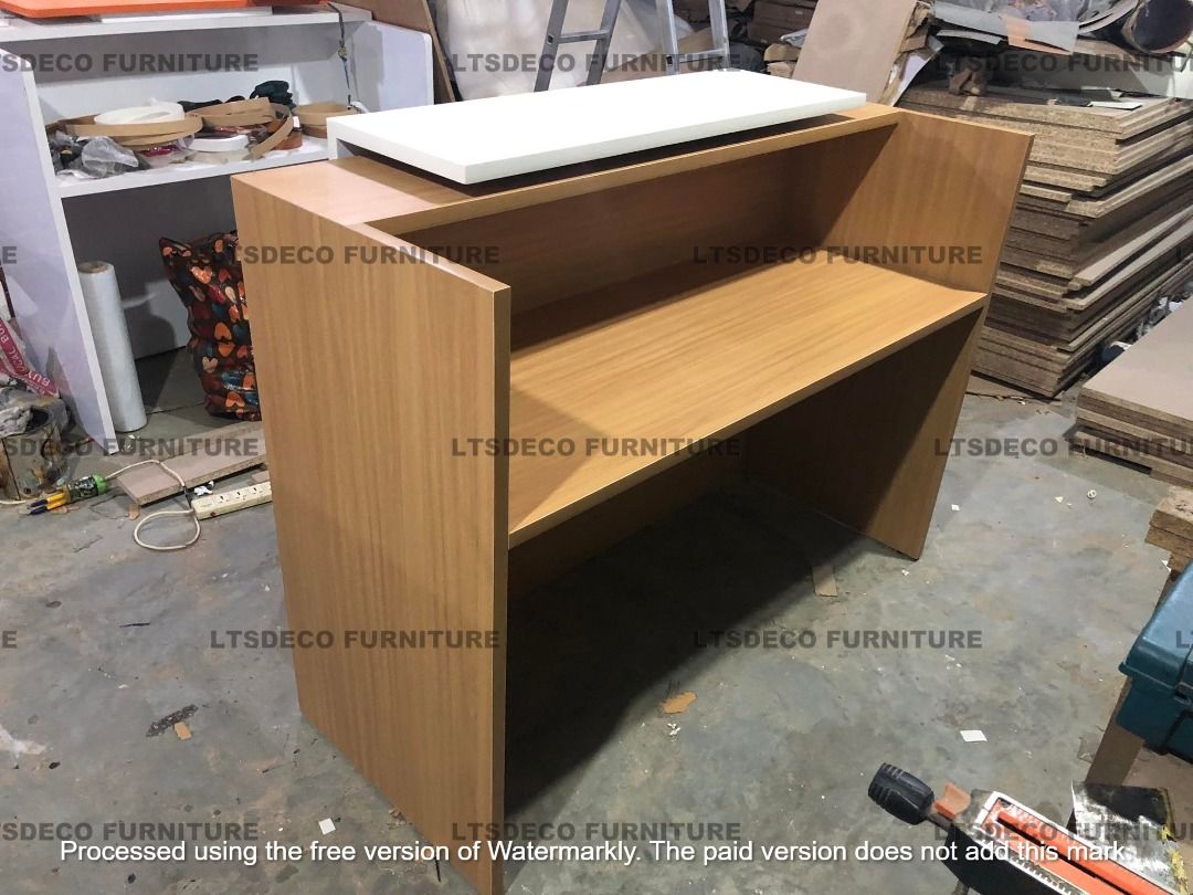 CUSTOMIZE RECEPTION TABLE WITH COUNTER TOP l OFFICE FURNITURE ...