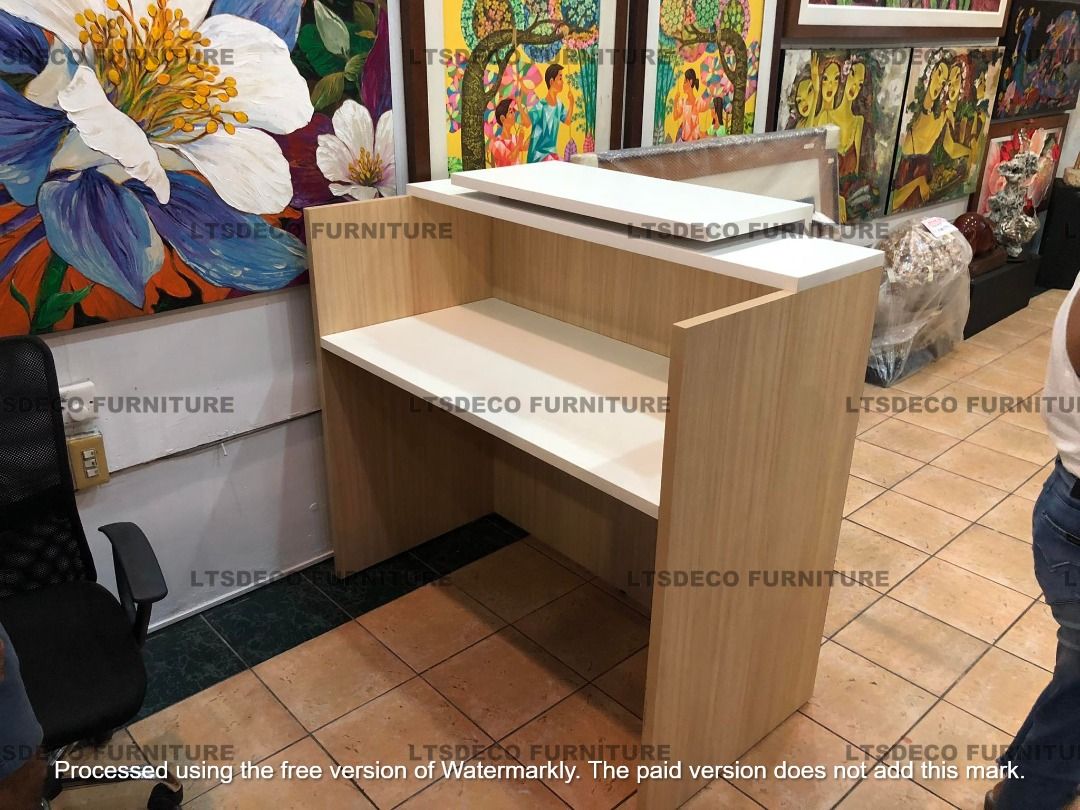 CUSTOMIZE RECEPTION TABLE WITH COUNTER TOP l OFFICE FURNITURE ...
