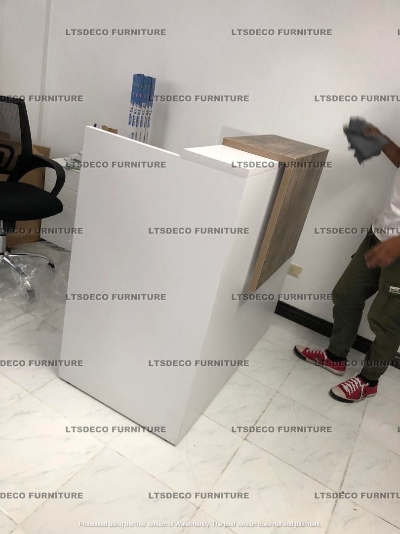CUSTOMIZE RECEPTION TABLE WITH COUNTER TOP l OFFICE FURNITURE ...