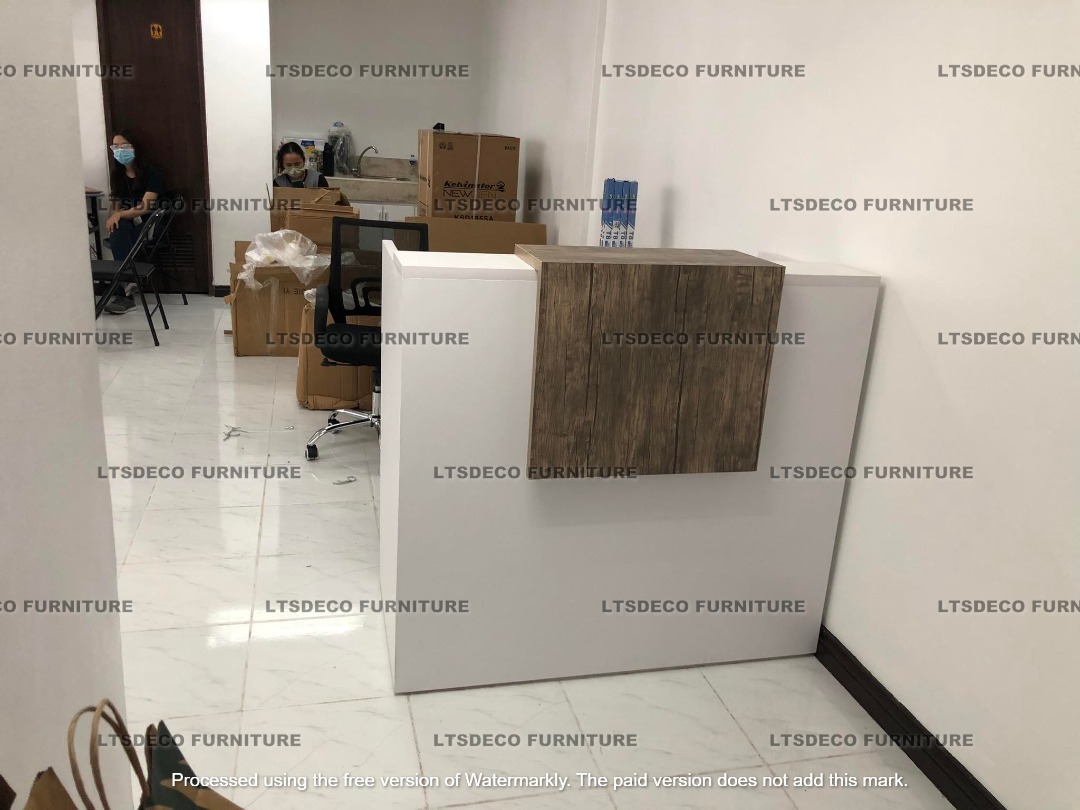 CUSTOMIZE RECEPTION TABLE WITH COUNTER TOP l OFFICE FURNITURE ...