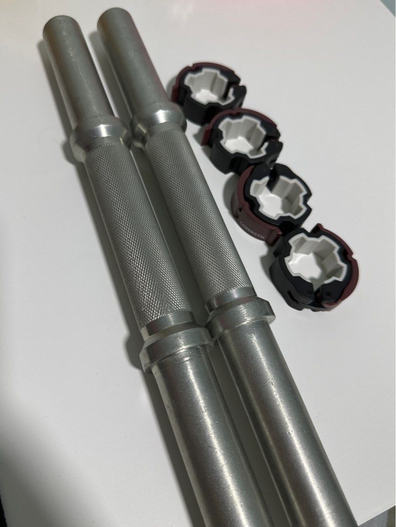Decathlon 1.8kg Weight Bar + Weight Locks, Sports Equipment, Exercise ...