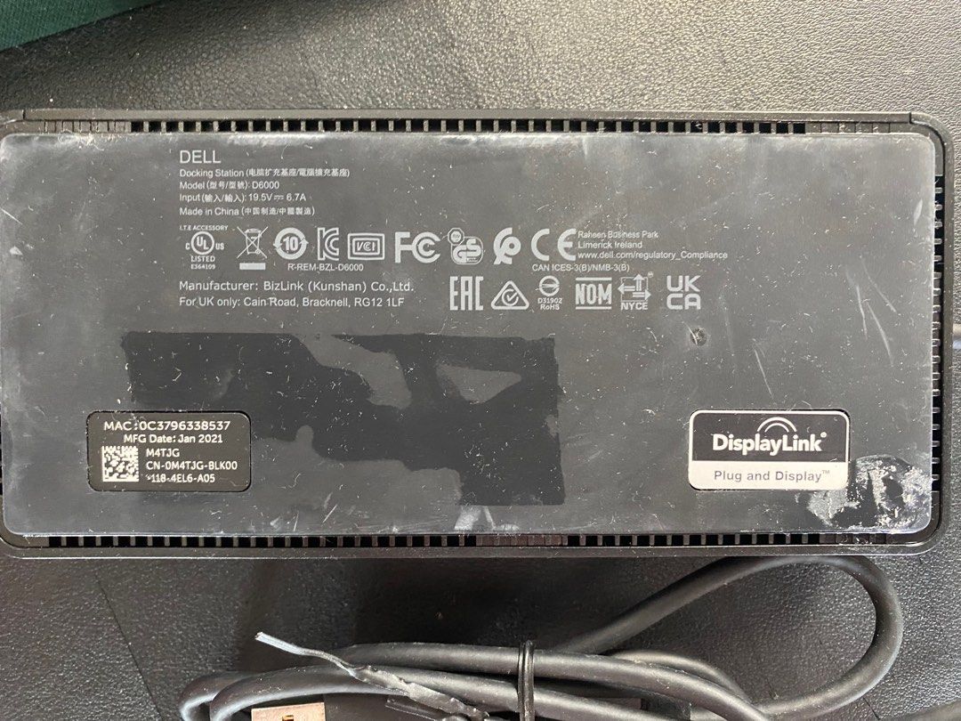 Dell Universal Dock D6000, Computers & Tech, Parts & Accessories ...