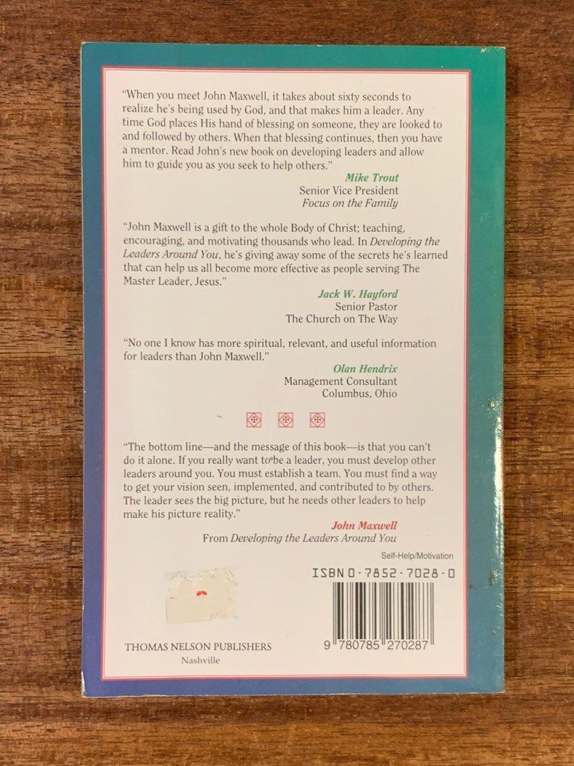 Developing The Leaders Around You How To Help Others Reach Their Full ...