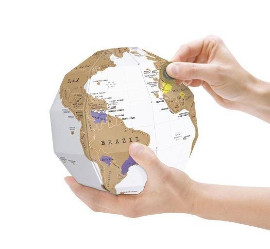 DIY 3D Globe Model With Scratch World Map, Furniture & Home Living, Home Decor Accessories ...