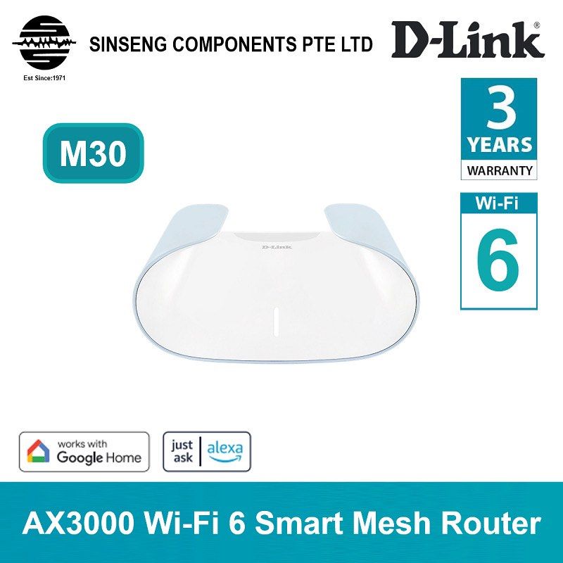 D-Link M30 AX3000 Wifi 6 Smart Mesh Router, Computers & Tech, Parts ...